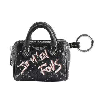 Zadig&Voltaire Femme, Sacs, Noir, Taille: ONE Size Mini Porte-cl&eacute;s Sac