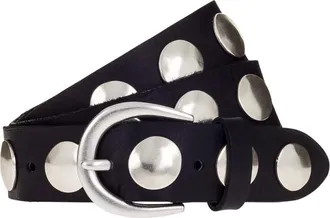 B.Belt B.belt, unisex, Accessoires, Noir, Taille: 95 CM Ceinture &agrave; appliqu&eacute;s m&eacute;talliques ronds