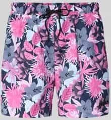 HUGO BOSS Regular Fit Badeshorts mit Allover-Muster Modell CALALA