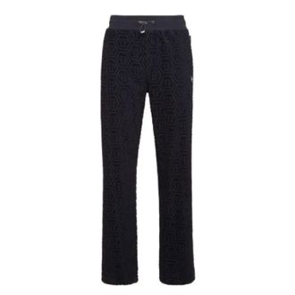 Philipp Plein Jacquard Jogginghose Monogram - - Trousers - Herren - Blau - L