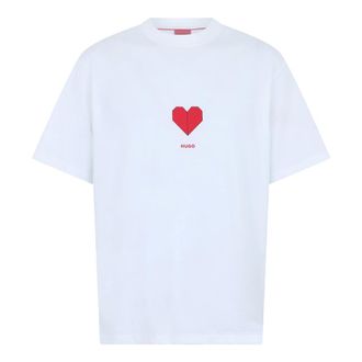 HUGO BOSS Homme, Tops, Blanc, Taille: S Dalentin T-Shirt