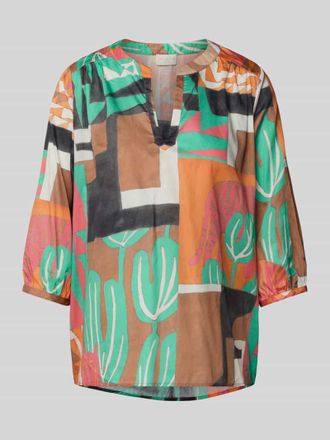 Milano Regular Fit Bluse mit 3/4-Arm