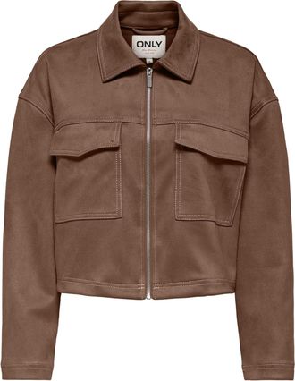 Only Onlstina Faux Suede Jacket PNT Noos
