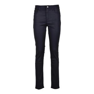 Emporio Armani Skinny Gommato - - Trousers - Damen - Blau - W27
