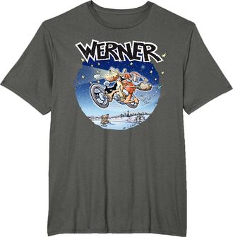 Werner Nikolausi T-Shirt, Herren, Erwachsene, Unisex, Halbarm, T-Shirt, Schwarz, S