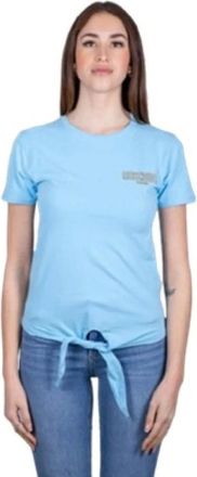 Moschino Femme, Tops, Bleu, Taille: 44 FR Elegante T-shirt A0711