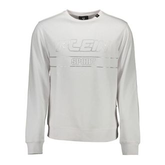 Plein Sport Wei&szlig;er Sweatshirt mit langen &Auml;rmeln und Druck - - Sport - Herren - Wei&szlig; - M