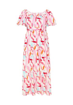 Felipa Kleid Frauen rosa mehrfarbig