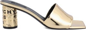 Givenchy logo-detail heeled mules - Gold
