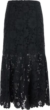 Self Portrait Lace Skirt - Black