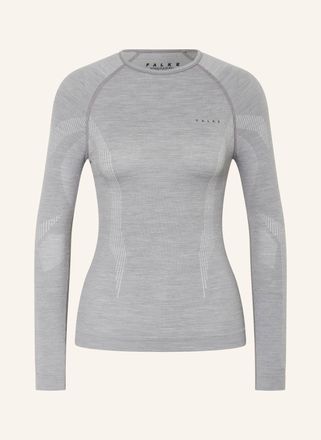 Falke Funktionsw&auml;sche-Shirt Wool-Tech Mit Merinowolle grau