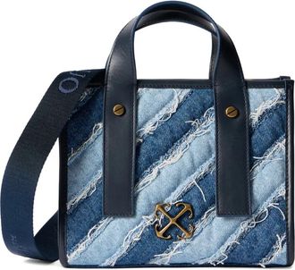 Off-white sac cabas Quilting en jean - Bleu