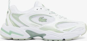 Lacoste Herren Sneaker Storm 96 2K, Kunststoff (Wei&szlig;/Hellgr&uuml;n)