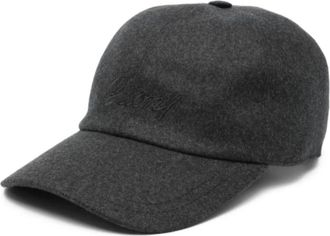 Brioni unisex, Accessoires, Noir, Taille: L Casquette en mélange de cachemire