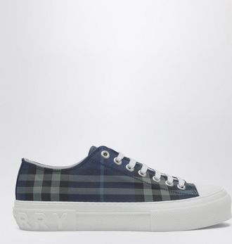 Burberry Blue Check cotton sneakers
