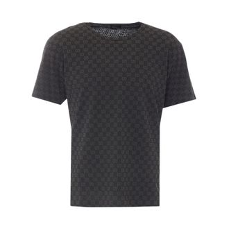 Gucci GG Logo T-Shirt - - Tops - Herren - Schwarzk - L