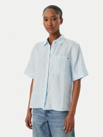 Tommy Hilfiger Hemd WW0WW48925 Hellblau Relaxed Fit