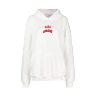 Giada Benincasa Baumwoll-Hoodie - - Sweatshirts & Hoodies - Damen - Wei&szlig; - L