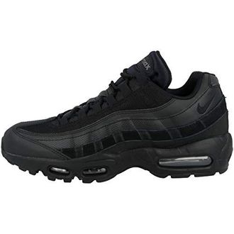 Nike Nike Air Max 95 Essential, Chaussures de Course Unisexe-Adulte, Black Black Black DK Grey, 40.5 EU