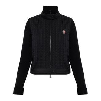 Moncler Quilted Cardigan - - Sweatshirts & Hoodies - Damen - Schwarzk - M