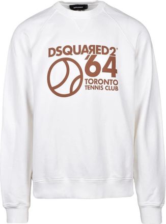 Dsquared2 Homme, Sweatshirts et sweats &agrave; capuche, Blanc, Taille: L SweaT-shirts