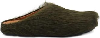 Marni Fussbett Chaussons Sabot en poils de veau