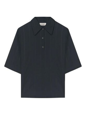 &Aacute;eron Mae buttoned polo shirt - Schwarz