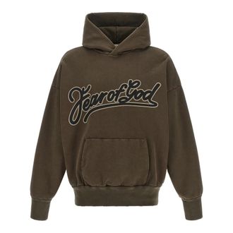 Fear of God Klassischer Kapuzenpullover mit Tasche - - Sweatshirts & Hoodies - Herren - Braun - M