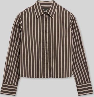 s.Oliver Black Label Langarmbluse mit Hemdkragen