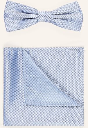 Prince Bowtie Prince Bowtie Set: Fliege Und Einstecktuch blau