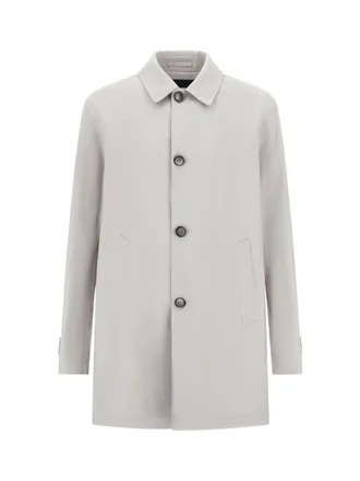 Herno Mens Wool Jacket Pearl Grey