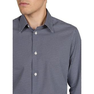 Au Printemps Paris Chemise slim-fit col classique en coton imprim&eacute;