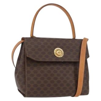 Celine Pre-owned Vintage Macadam Canvas Handtasche - - Pre-owned - Damen - Braun - ONE SIZE