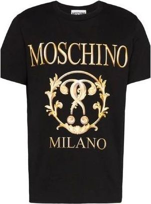 Moschino Homme, Tops, Noir, Taille: L Couture Logo Graphic Tee