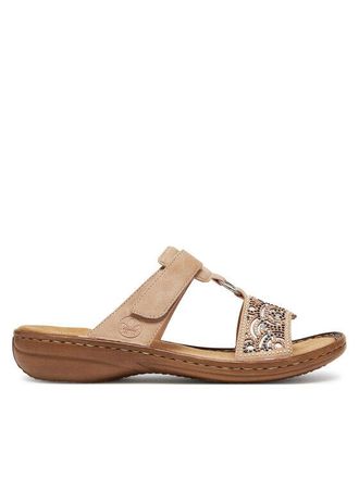 Rieker Pantoletten 608K2-31 Beige