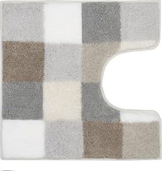 Kleine Wolke WC-Vorleger Caro Kaschmirfarben 55 x 55 cm mit Ausschnitt