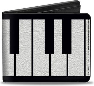Buckle Down Herren Bifold Wallet Piano Reisezubehr-Bi-Fold-Brieftasche, Mehrfarbig, 4.0 x 3.5