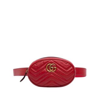 Gucci Pre-owned Gesteppte G&uuml;rteltasche - - Pre-owned - Damen - Rot - ONE SIZE