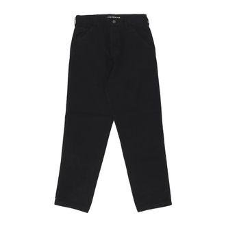 Iuter Iuter, Homme, Pantalons, Noir, Taille: W28 Pantalon de travail noir jambe droite coton