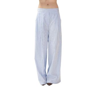 Erika Cavallini Semi Couture Weite Hosen - - Trousers - Damen - Blau - L