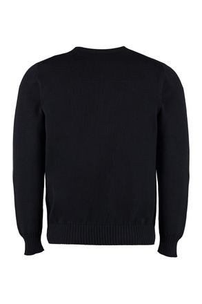 Drumohr Mens Cotton Crew-Neck Sweater Blue Sweatshirts