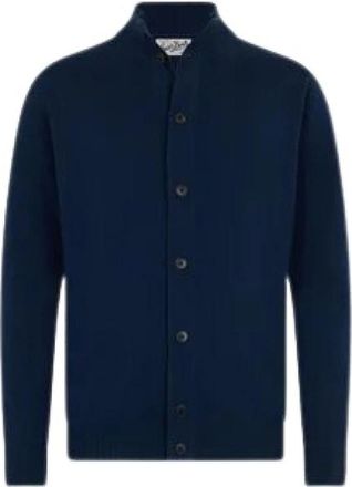MC2 Saint Barth Homme, Pulls, Bleu, Taille: L Savile Cardigan