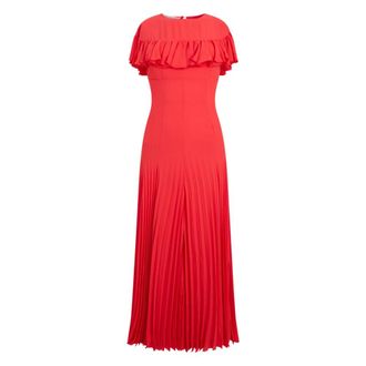 Philosophy di Lorenzo Serafini Langes Kleid mit R&uuml;schen - - Dresses - Damen - Rot - XS