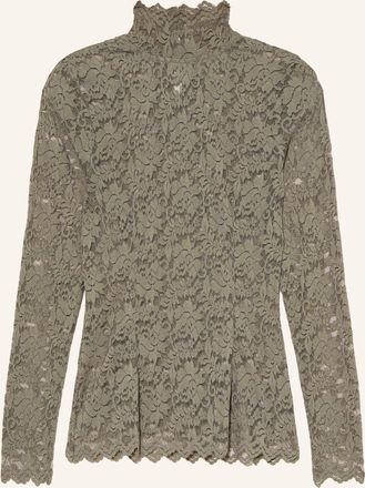 Neo Noir Neo Noir Longsleeve Liza Aus Spitze gruen