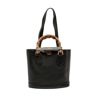 Gucci Sac seau Pre-owned &agrave; poign&eacute;e sup&eacute;rieure - Femme - Pre-owned - Noir - Taille: ONE Size