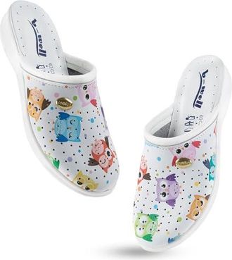 B-Well Sabot Femme Medical Sabot Femme Infirmière Sabot Femme et Homme Soins Antistatique Tailles 35-62 Hiboux 37