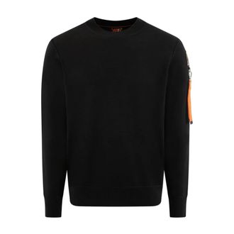 Parajumpers Homme, Sweatshirts et sweats &agrave; capuche, Noir, Taille: M Basic Braw Crewneck Sweater