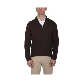 Gran Sasso Full Zip Cardigan - - Knitwear - Herren - Braun - XL