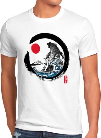 style3 Inked Gojira Herren T-Shirt Japan Monster Nippon Tokio Tokyo, Gr&ouml;&szlig;e:3XL