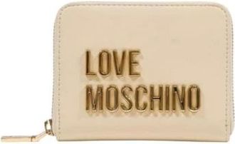 Love Moschino Femme, Accessoires, Beige, Taille: ONE Size Portefeuille Textur&eacute; en Poly&eacute;thyl&egrave;ne